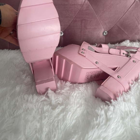 YRU | Shoes | Yru Nightcall Pink Platform Shoes | Poshmark